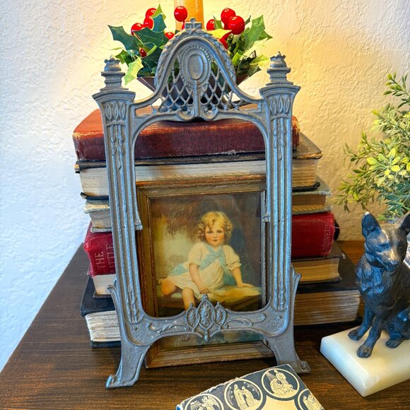 Antique | Accents | Antique Pewter Frame | Poshmark